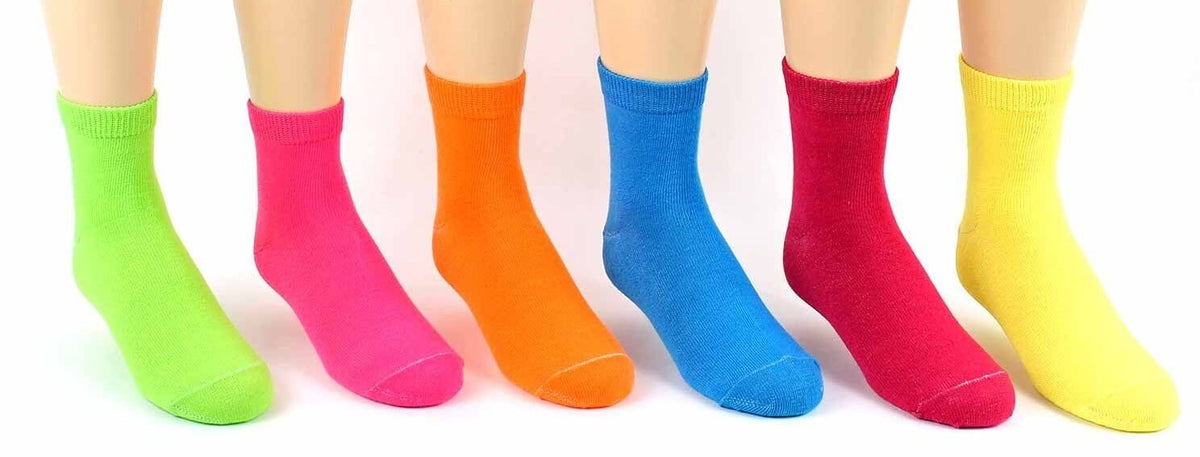 Children's Neon Crew Socks – SammySocks Etc.